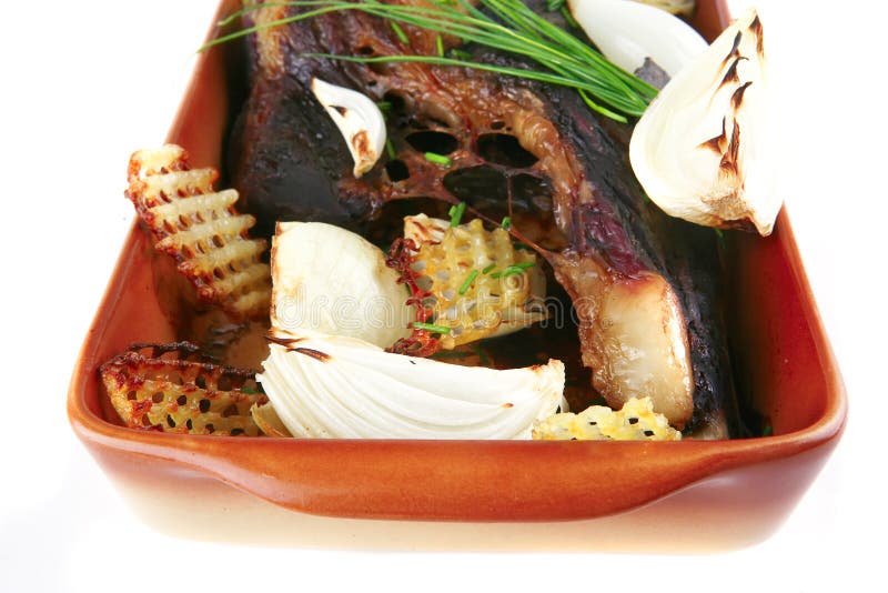 Tasty Meat Served Inside Bowl Stock Photo - Image of food, green: 12017316