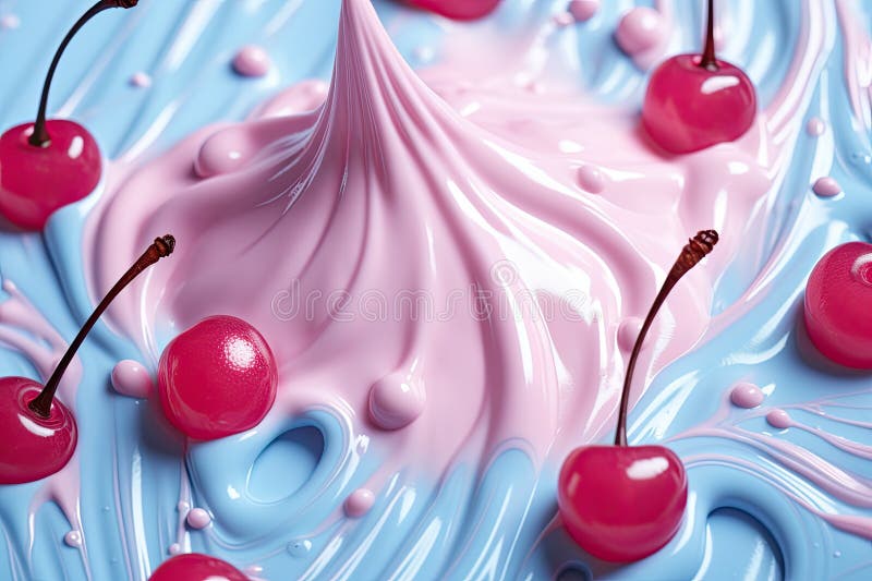 Tasty Melting Icing Sweets Background Stock Illustration - Illustration ...
