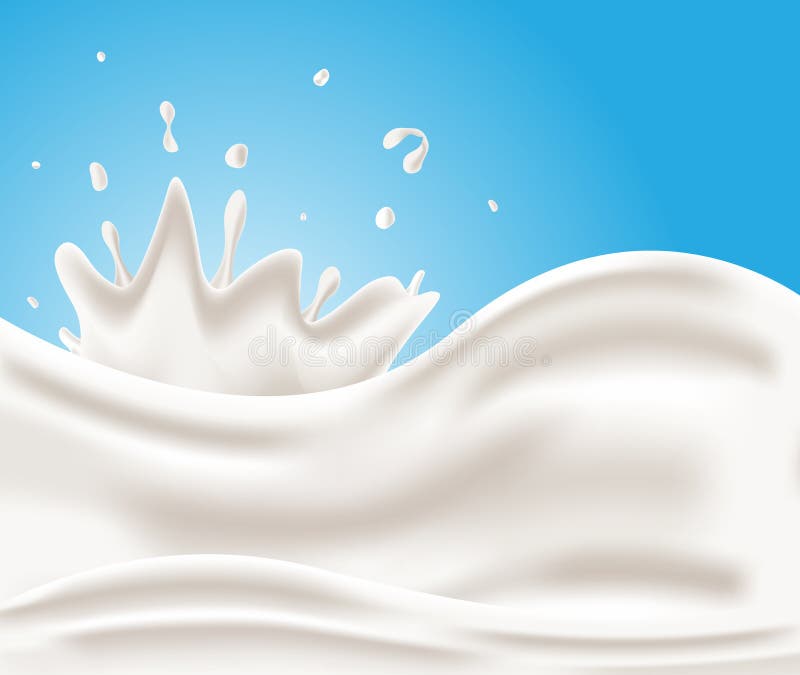 Tasty Milk , Milk Background Stock Vector - Illustration of flowing ...