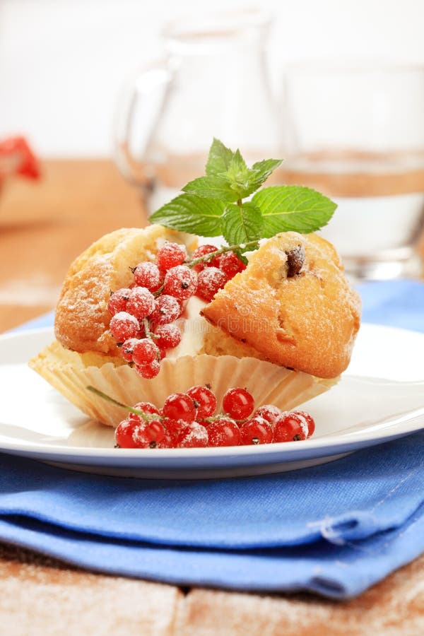 Tasty muffin stock image. Image of food, plate, baked - 11156047