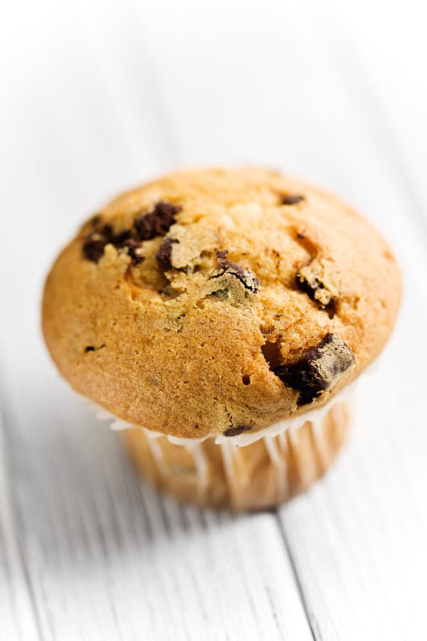 Tasty Muffin with Chocolate Stock Image - Image of delicious, dessert ...