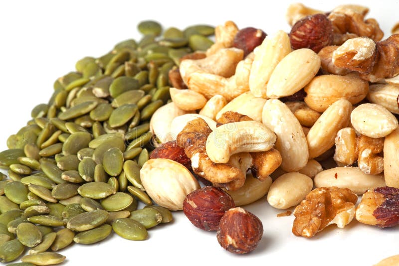 Tasty Nats Isolated on White Stock Image - Image of fruit, white: 244144795