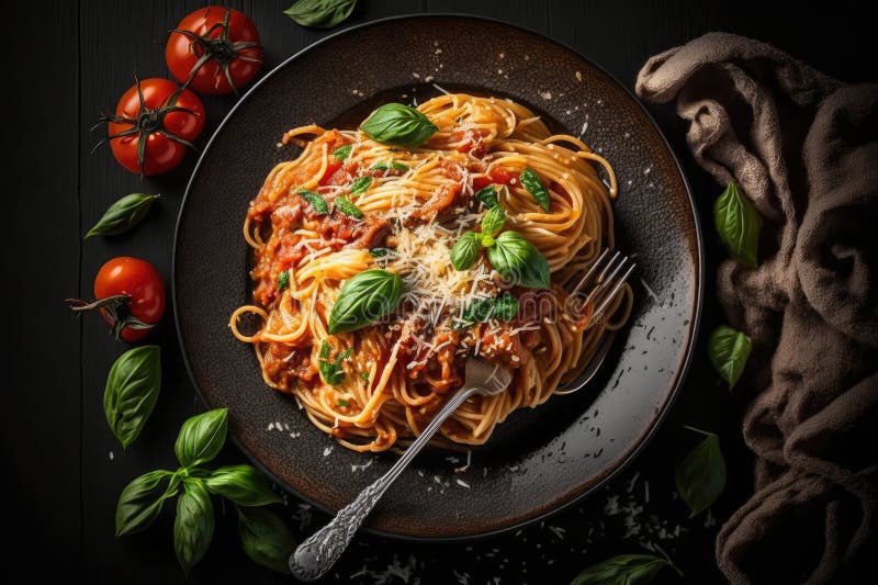 Tasty Pasta. Illustration AI Generative Stock Illustration ...