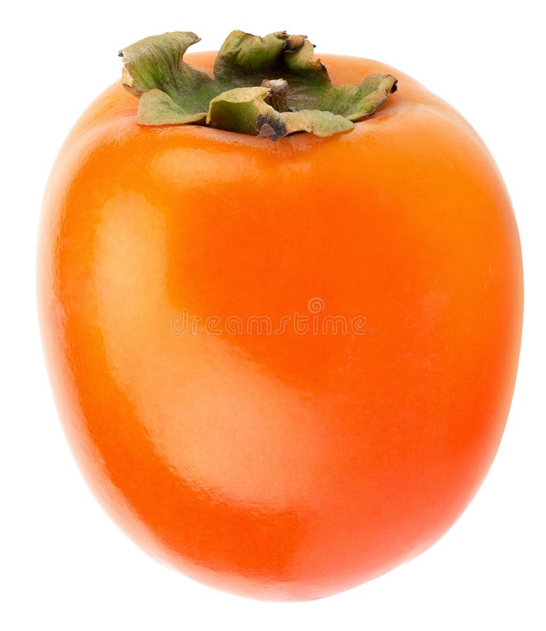 Tasty Persimmon Isolated on the White Background Stock Photo - Image of ...