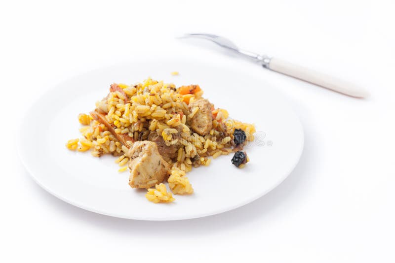 Tasty pilaw stock image. Image of meat, pilav, rice, polu - 35803719