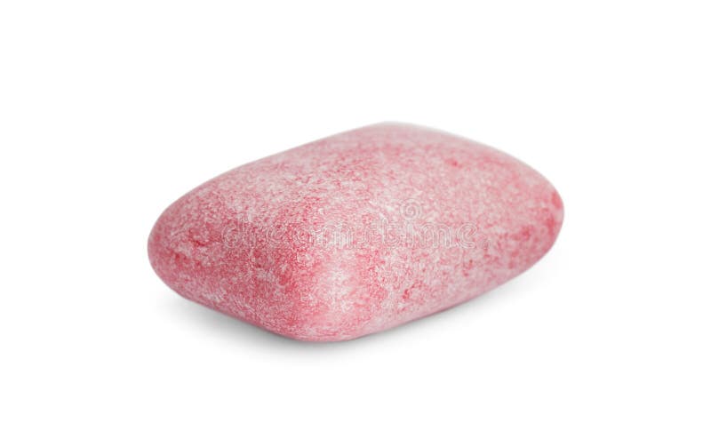 Tasty Pink Chewing Gum Isolated on White Stock Image - Image of gummy ...