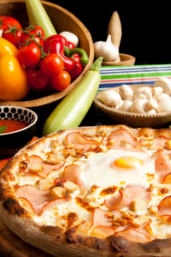 Tasty Pizza stock image. Image of garlic, mozzarella - 18995031