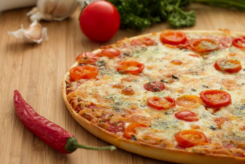 Tasty pizza stock image. Image of supper, pizza, fattening - 28143789