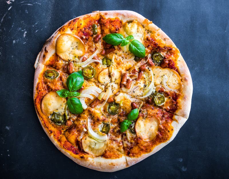 Tasty pizza stock image. Image of mediterranean, crust - 50750981