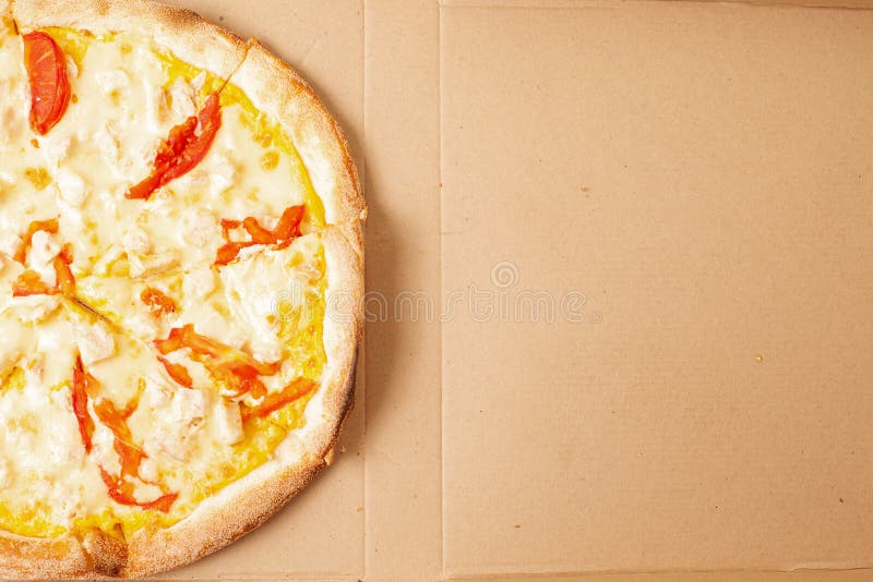 Tasty pizza in box stock photo. Image of italian, cooked - 118622046