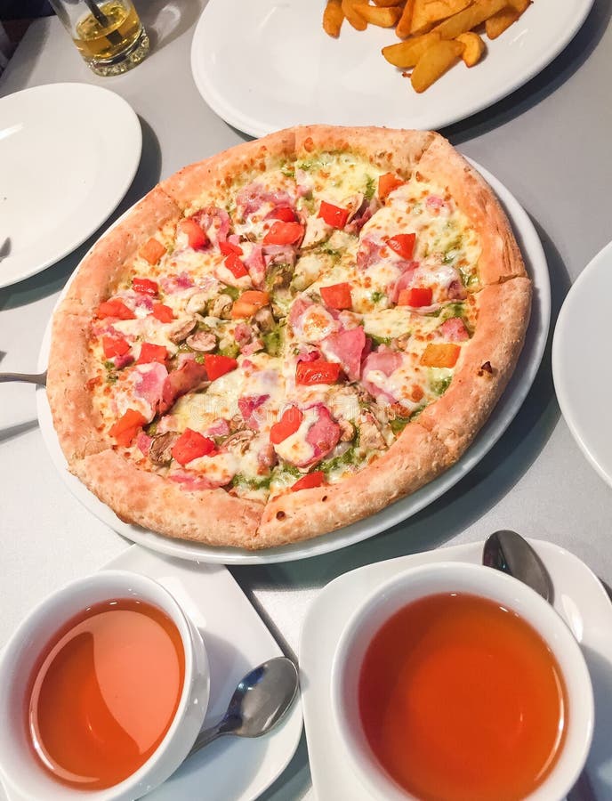 Tasty pizza stock photo. Image of pizza, dinner, food - 67386680