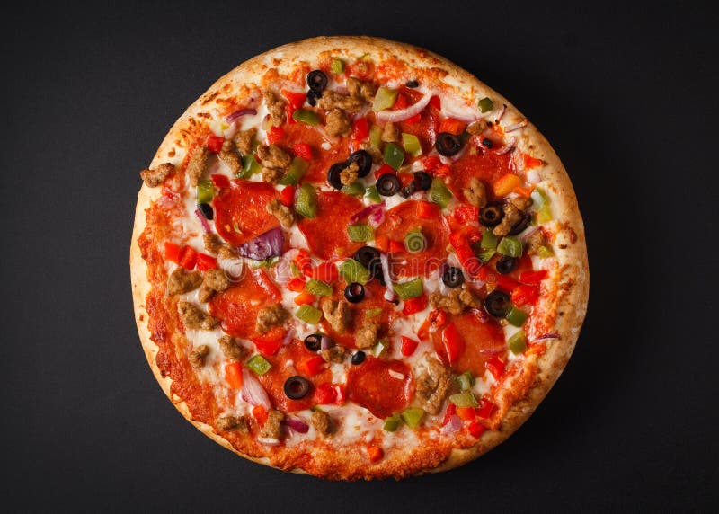 Tasty Pizza stock image. Image of meal, homemade, lunch - 294496465