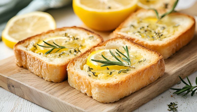 Tasty Pizza Toast on Table, Closeup View Stock Image - Image of gourmet ...