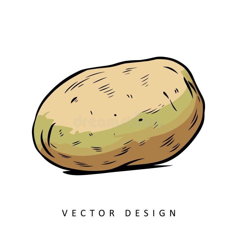 Tasty Potato Isolated Vector Design AI Generated Stock Illustration ...