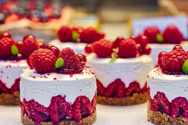 Tasty Raspberry Cupcakes Pastry Sweet Stock Photo - Image of bake ...