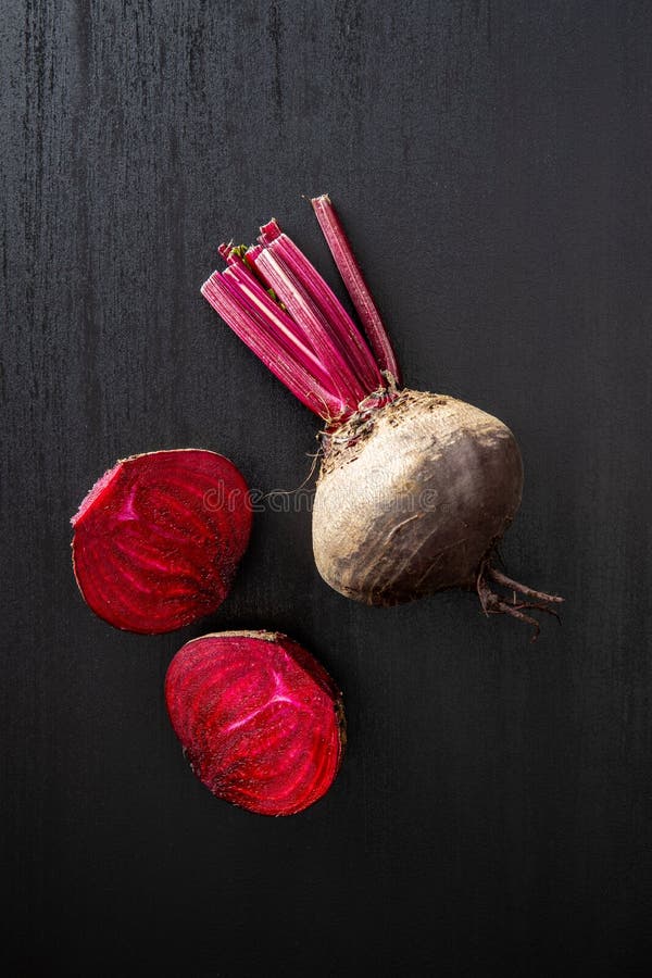 Sliced tasty raw beetroot stock image. Image of leaf - 158792363
