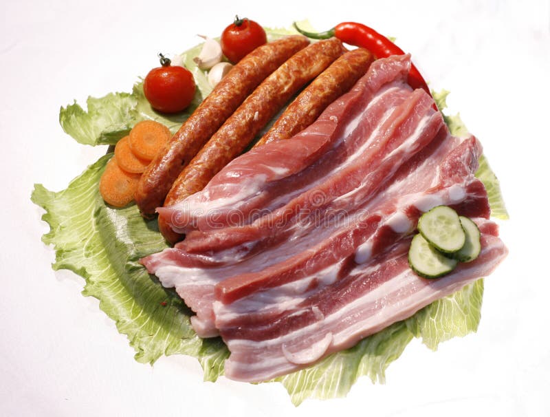 Tasty raw meat plate stock image. Image of product, cholesterol - 6365619
