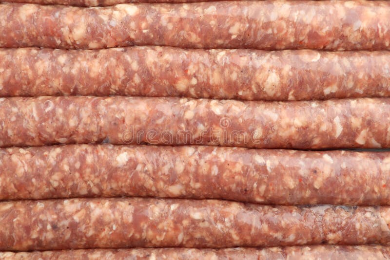 Sausages texture detail stock photo. Image of italian - 224721042