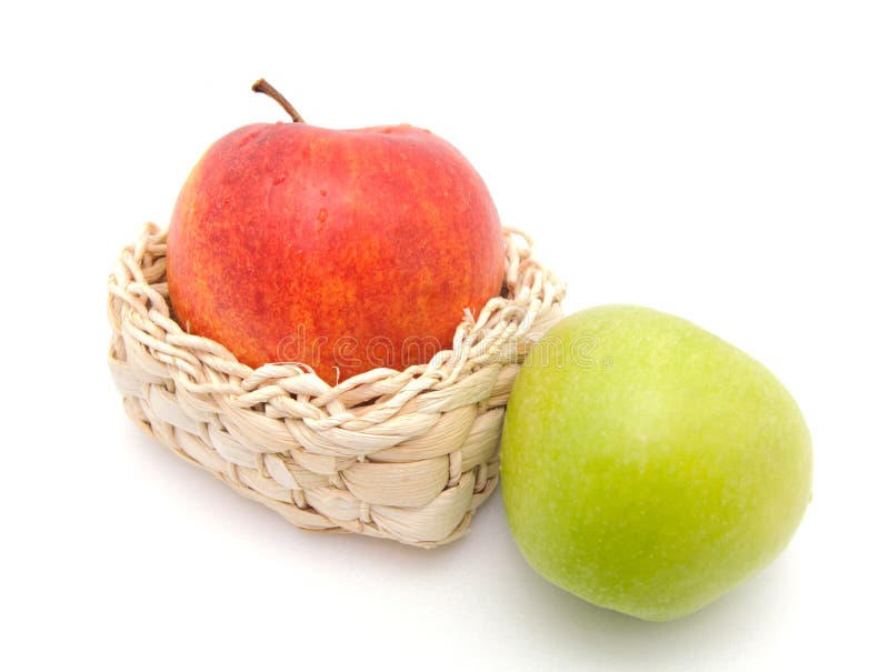 Tasty Red and Green Apple stock image. Image of food - 12644355