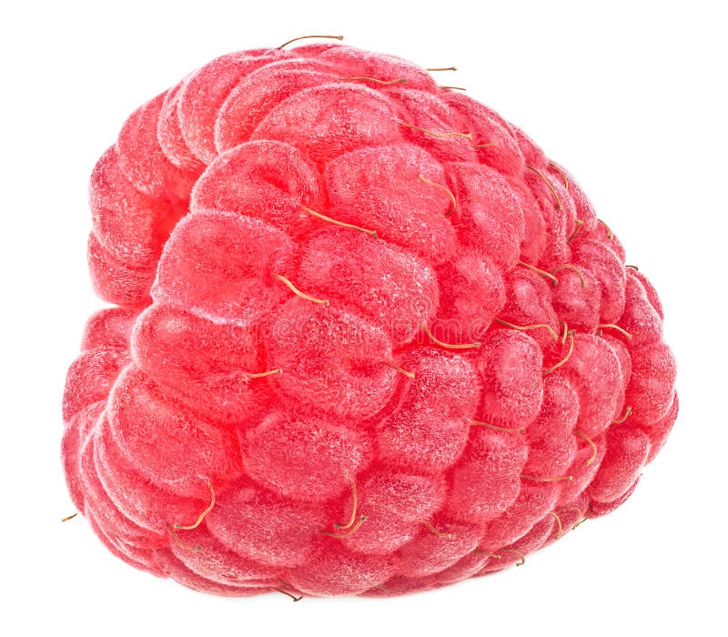 Tasty Ripe Raspberry Isolated on White Background Stock Image - Image ...