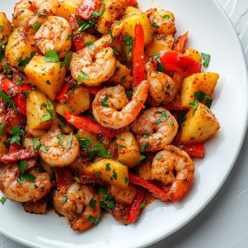 A Tasty Serving of Sweet and Sour Shrimp, Highlighted on a See-through ...