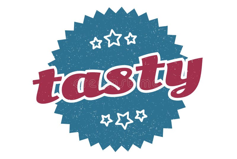 Tasty Sign. Tasty Vintage Retro Label Stock Vector - Illustration of ...