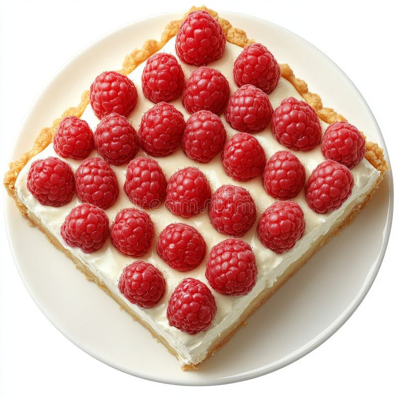 A Tasty Slice of Raspberry Cheesecake on a Clear Background Stock Photo ...