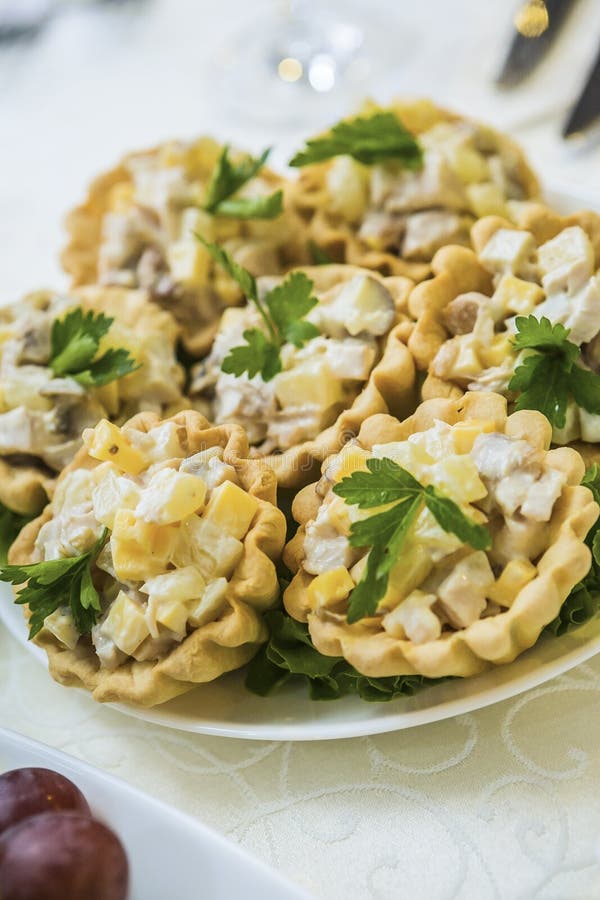 Tasty Snacks on the Table on a Platter Stock Image - Image of dish ...