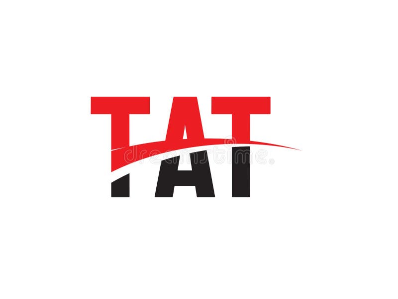 TAT Letter Initial Logo Design Vector Illustration Stock Vector ...