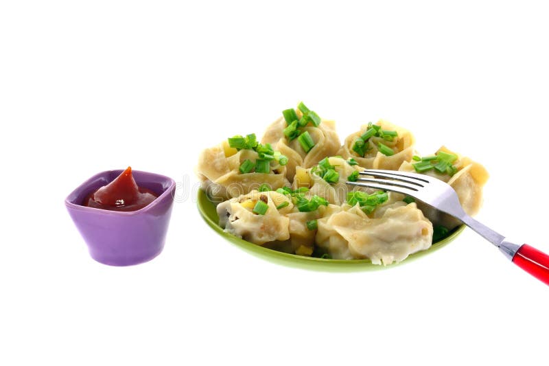 Tatar dish manti stock image. Image of creative, restaurant - 51454577