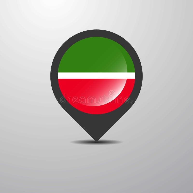 Tatarstan Map Pin stock vector. Illustration of location - 131375336