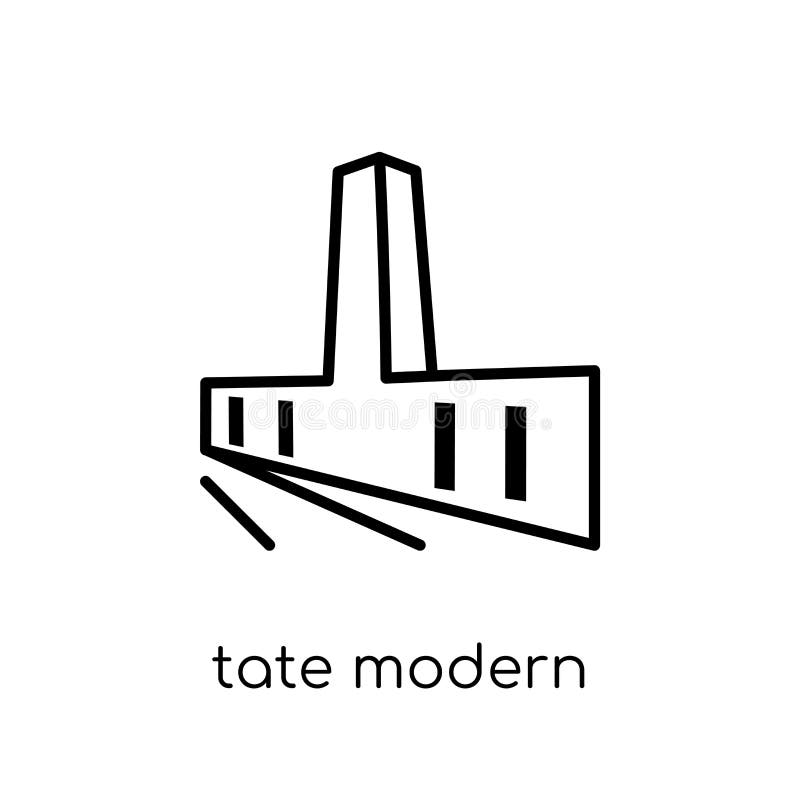Tate Modern Icon. Trendy Tate Modern Logo Concept on White Background ...
