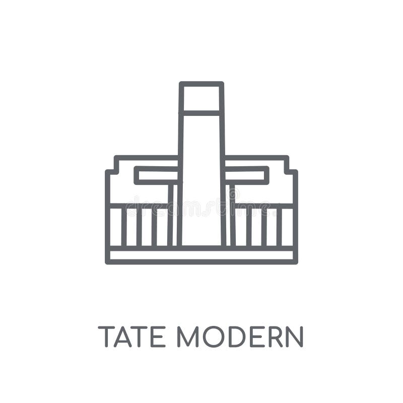 Tate Modern Linear Icon. Modern Outline Tate Modern Logo Concept Stock ...