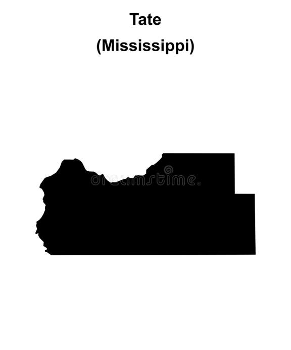 Tate outline map stock vector. Illustration of detailed - 357458002