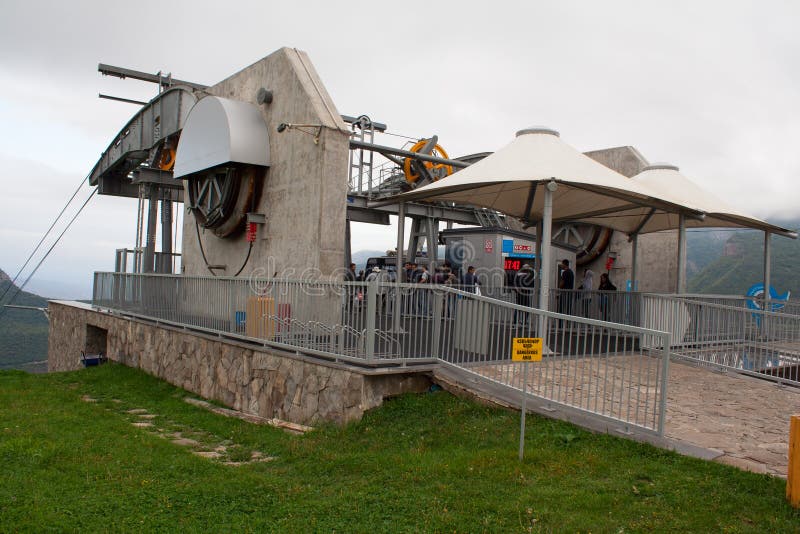 TATEV, ARMENIA - 18 September 2015: Upper Station Wings of Tatev ...
