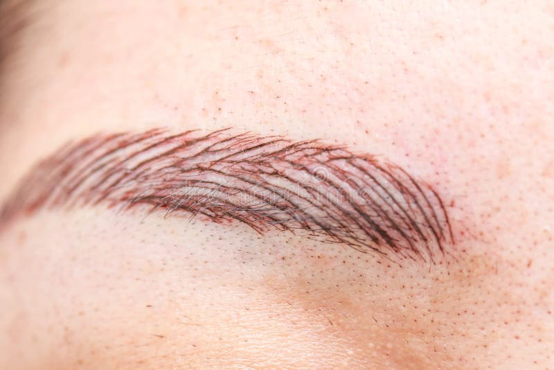 Tatouage Permanent De Sourcil Image stock - Image du fille, yeux: 56466183