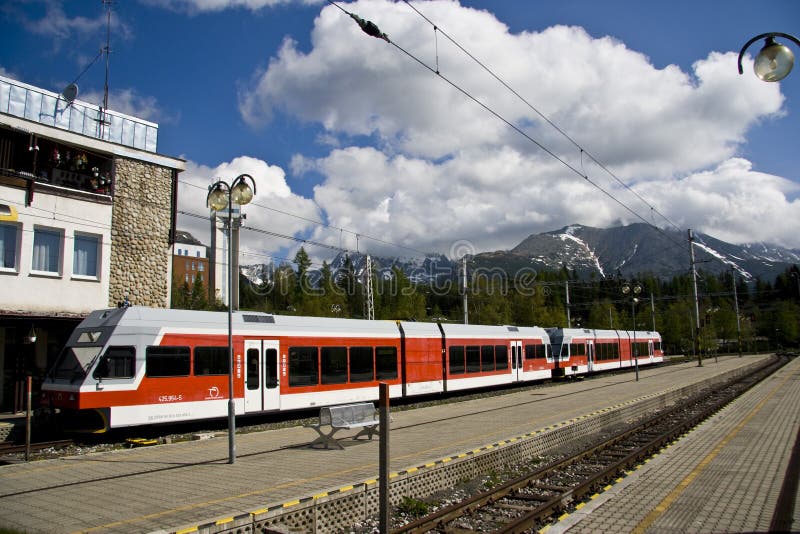 Tatra Electric Railways Train in High Tatras, Slovakia Editorial Stock ...