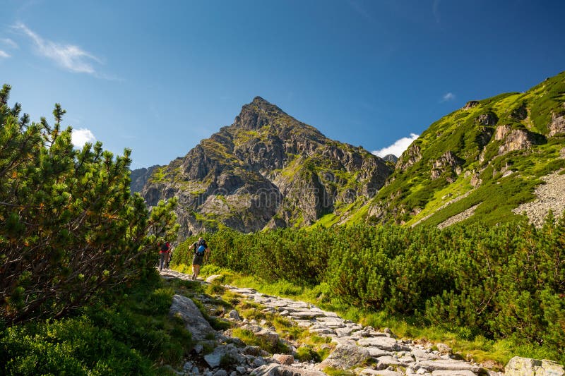 Tatra Mountain, Poland. Koscielec Peak Stock Image - Image of ...