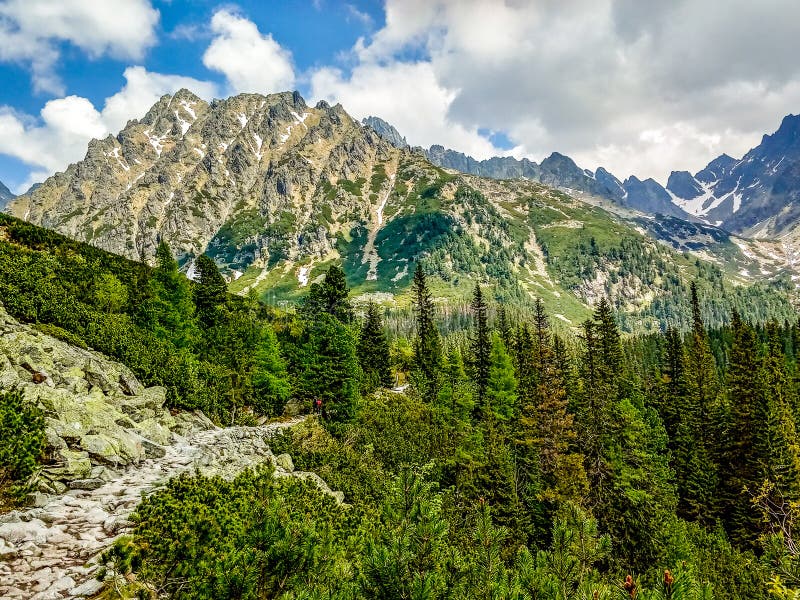 Tatra Mountains on the Border between Slovakia and Poland Stock Photo ...