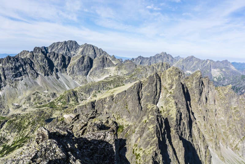 Tatra Mountains in Summer Coat. Stock Image - Image of summit, mountain ...
