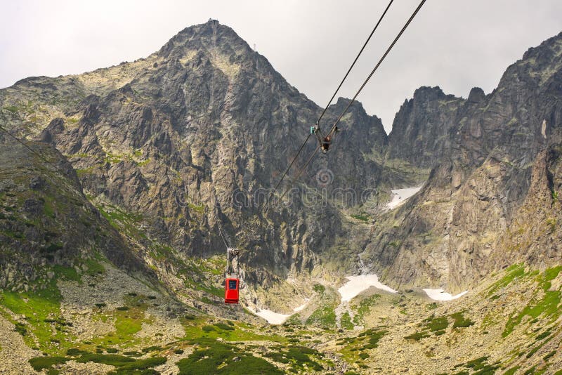 Cable Car in Slovakia, High Tatras Stock Image - Image of majestic ...