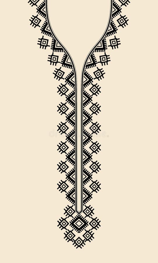Tatreez Ornament Template 31 Stock Illustration - Illustration of ...