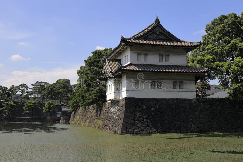 Tatsumi keep of Edo castle stock image. Image of sunny - 68948931