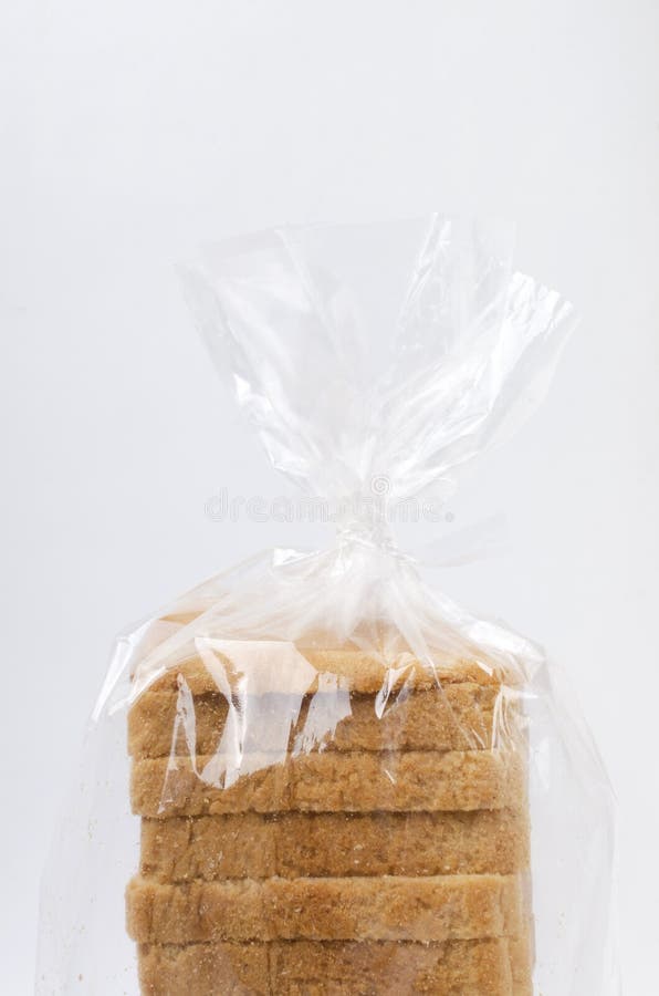 Tatsy Toast Bread in the Plastic Package Against White Background ...