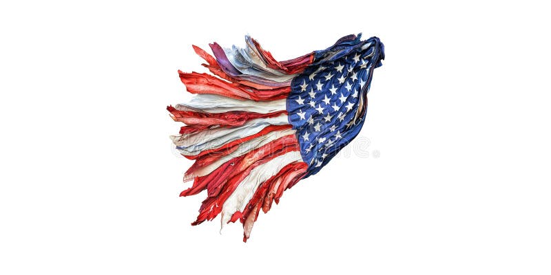 Tattered American Flag stock photo. Image of american - 5479402