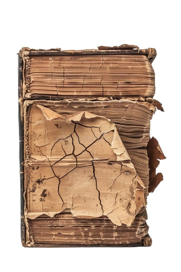 Tattered Book on Transparent Background Stock Illustration ...