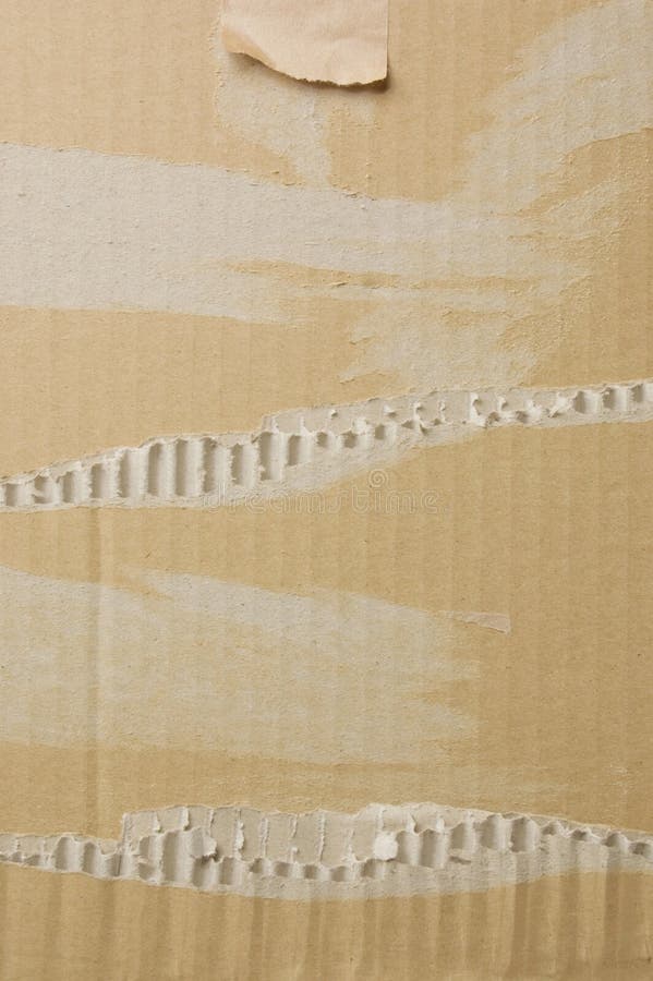 Tattered Cardboard Background. Stock Photo - Image of waste, simple ...