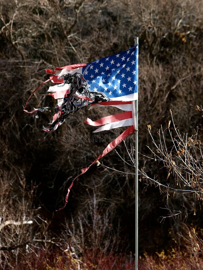Tattered flag stock image. Image of american, abstract - 4603755