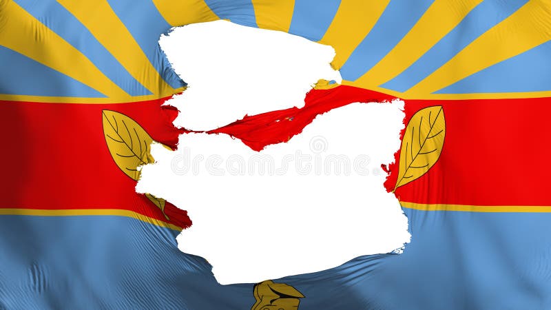 Harare City Flag on Flagpole Stock Illustration - Illustration of ...