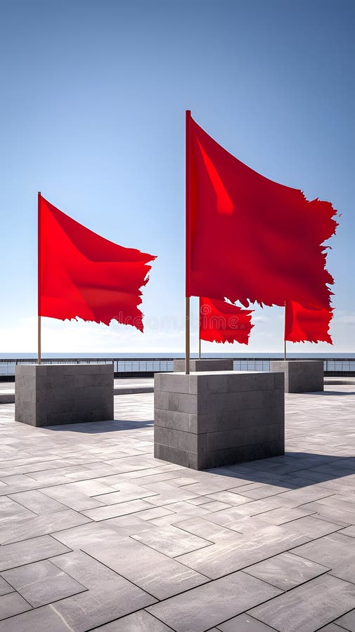 Tattered Red Flags Stock Illustrations – 160 Tattered Red Flags Stock ...